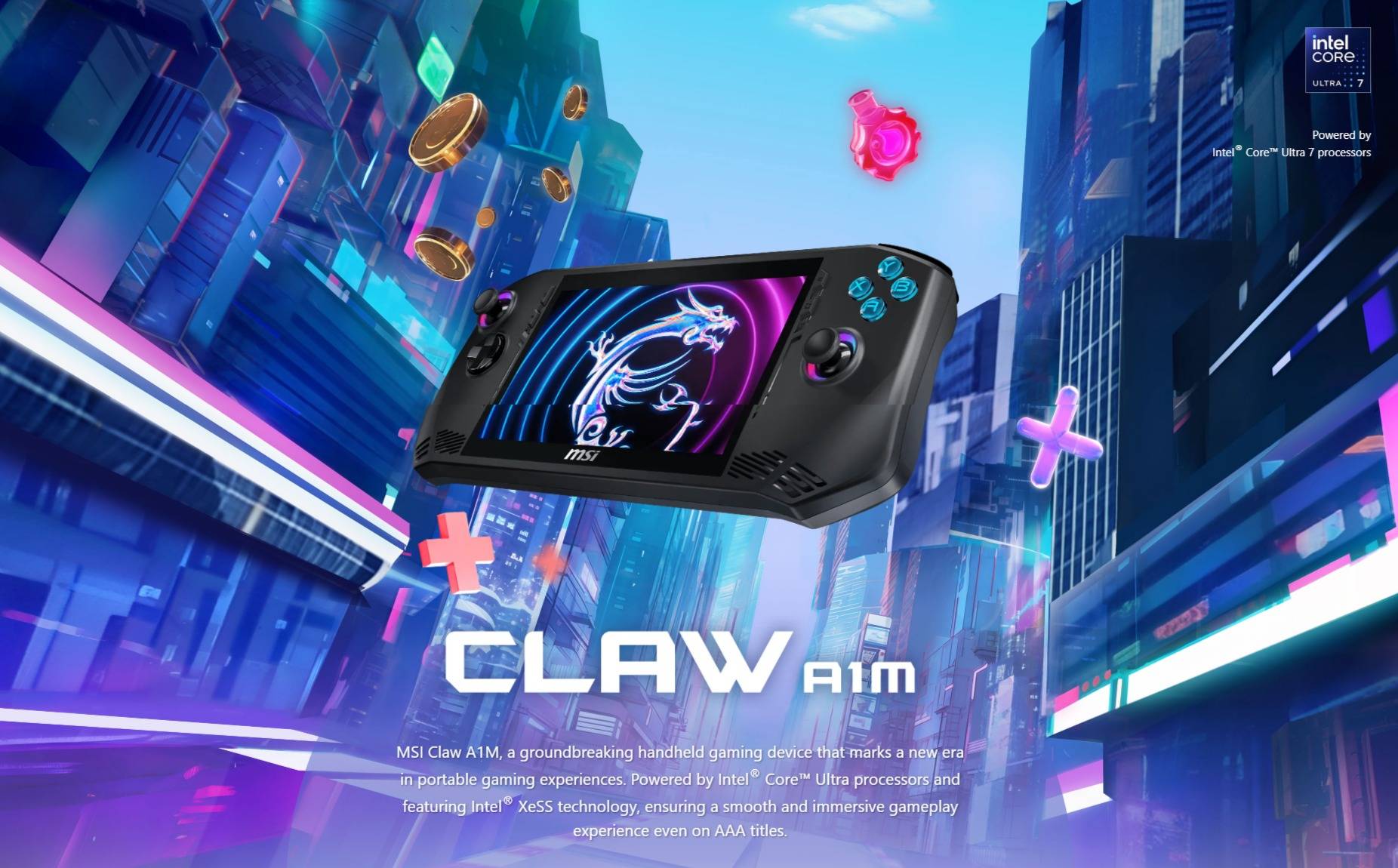 MSI Claw A1m A1M-201KH Ultra 5/LPDDR5 16GB/1TB